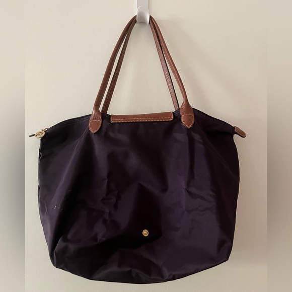 Longchamp | Bags | Eggplant Purple Longchamp Le Pliage Original M ...
